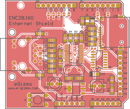 Ethernet Shield ( ENC28J60 )